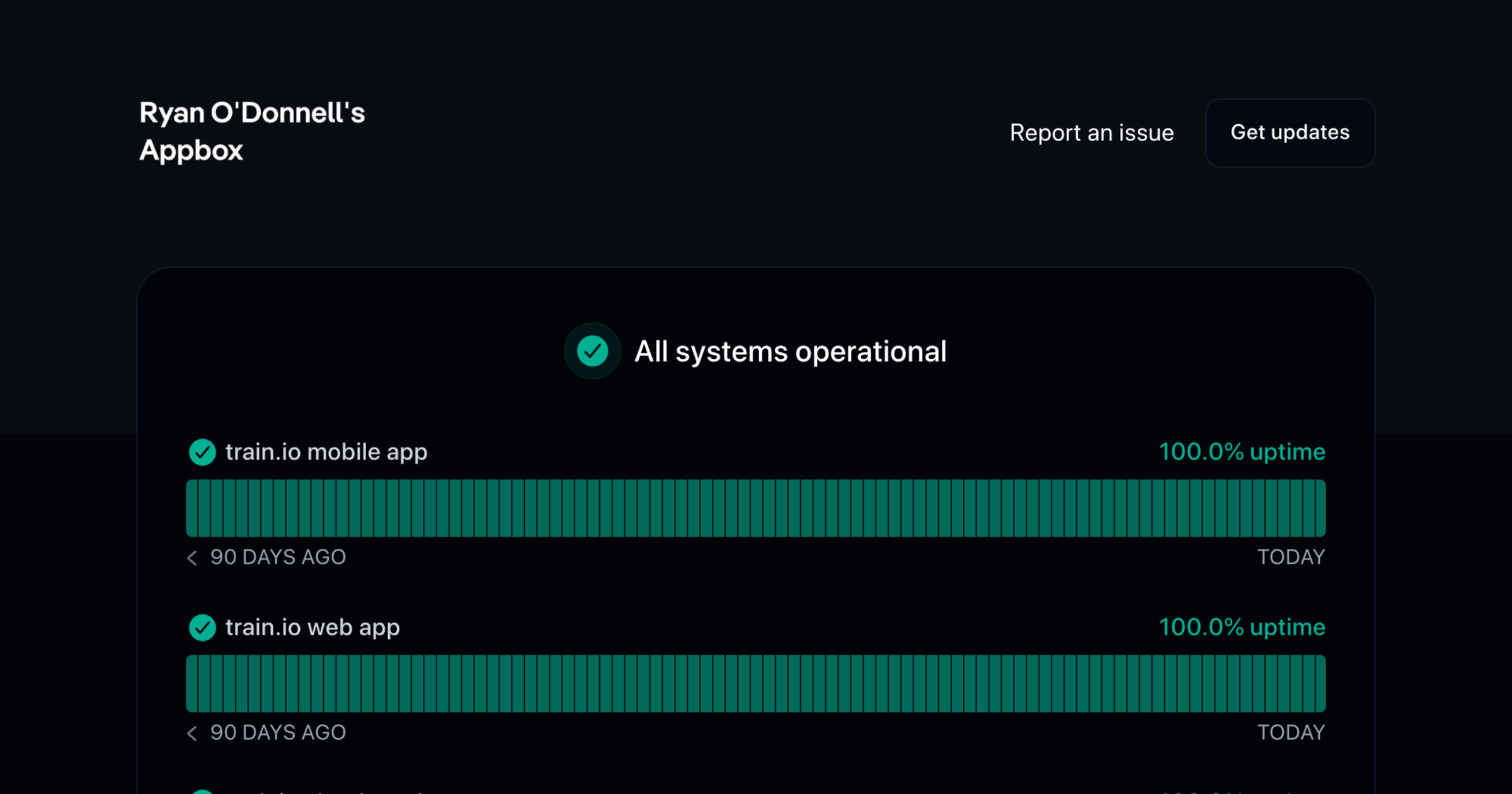 Ryan O'Donnell's Appbox - Status